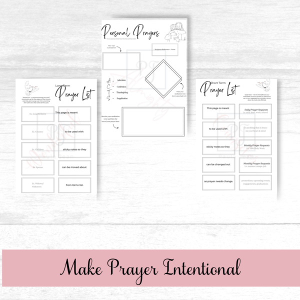 Printable Small Prayer Bundle from the Uplifting "JOURNEY: A GUIDE TO ...