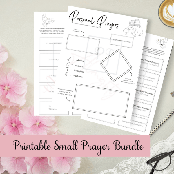 Printable Small Prayer Bundle from the Uplifting "JOURNEY: A GUIDE TO ...